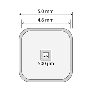 X-Ray Window 100 nm thick Silicon Nitride (Single 500 micron window ...
